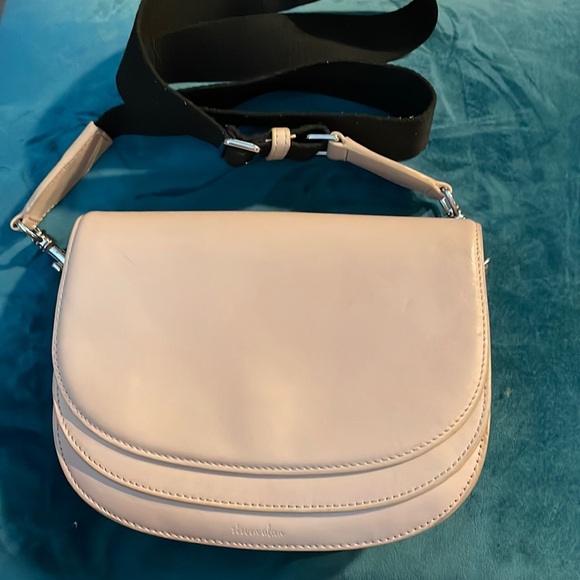 Steven Alan | Bags | Steven Alan Landon Pink Leather Multi Flap Saddle ...